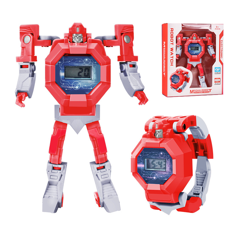 Buy New Children's Transformation Robot Watch Toys Sports Cartoon ...