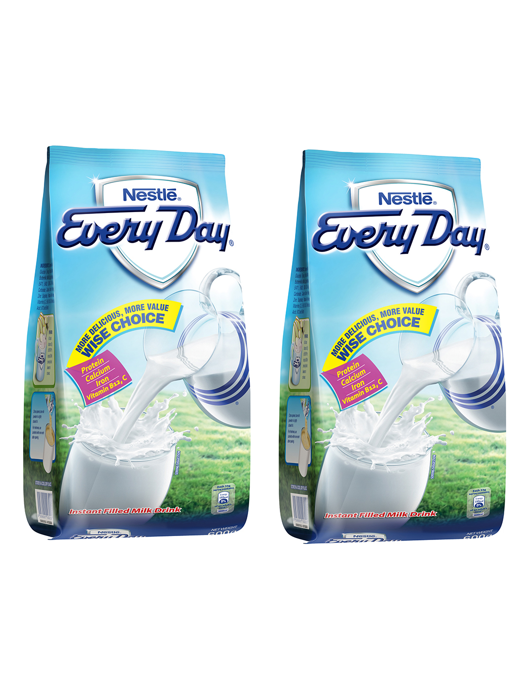 Buy [Bundle of 2] Nestle Everyday Instant Filled Milk Powder 600g on ...