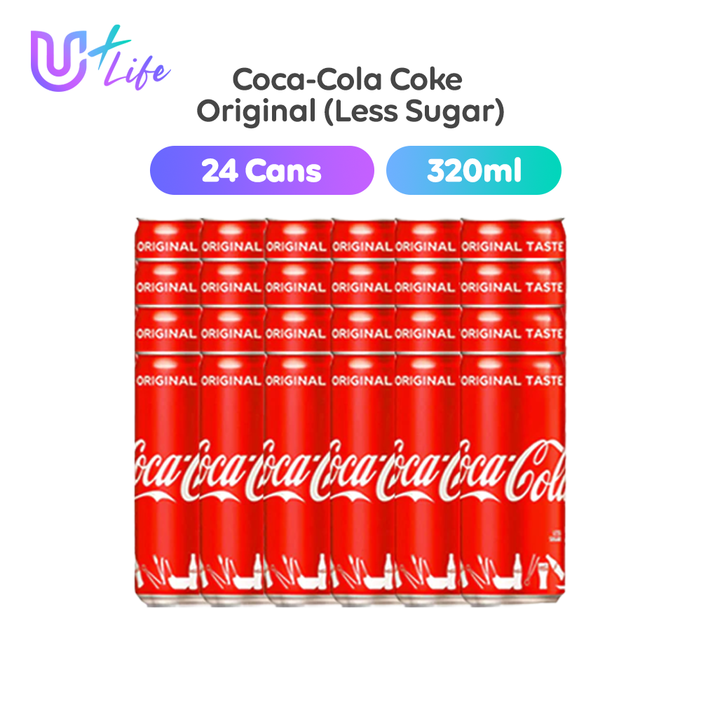 Buy 【Local Ready Stock!!!】Coca-Cola Coke Original (Less Sugar) 24 Cans ...
