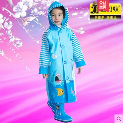 Buy Blue ants children raincoats kindergarten baby poncho children ...