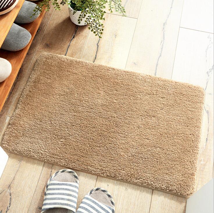 Buy New Pure color Velvet pad home into the door pad bedroom bathroom ...
