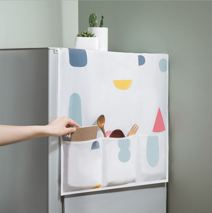 Buy Fabric Refrigerator Cloth Single Double open ice cabinet curtain ...