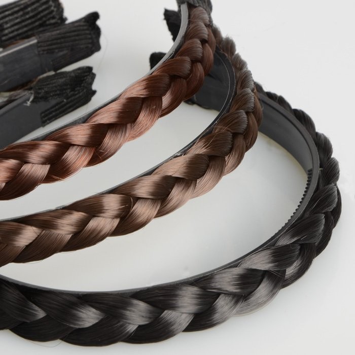 Buy Artifical Fake hair Beads Decorated Bows Flowers Hairbands Headband ...