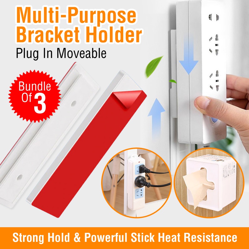 Buy (Local Seller) [Bundle of 3] Extension Multi Purpose Socket Bracket ...
