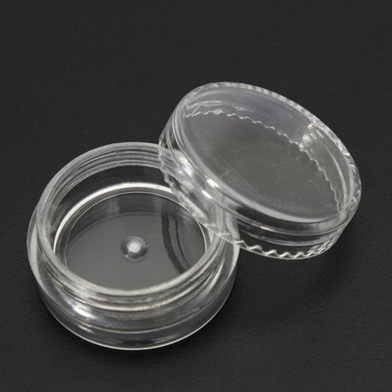 Buy 50 Piece 39.s 5 Gram Empty Clear Plastic Jars Cosmetic Jar ...