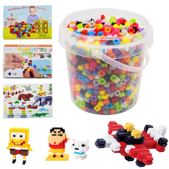 Buy KissX【1000 PCs Set】 Building Blocks Bricks Minifigure Nanoblock DIY ...