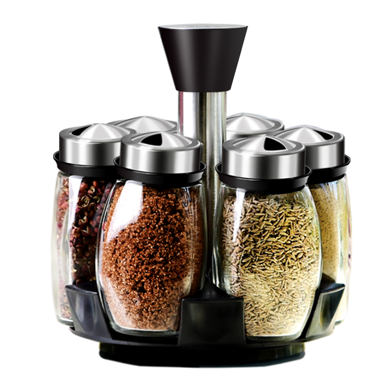 Buy Bestlife Salt Seasoning Box set Home rotary six-piece set cumin ...