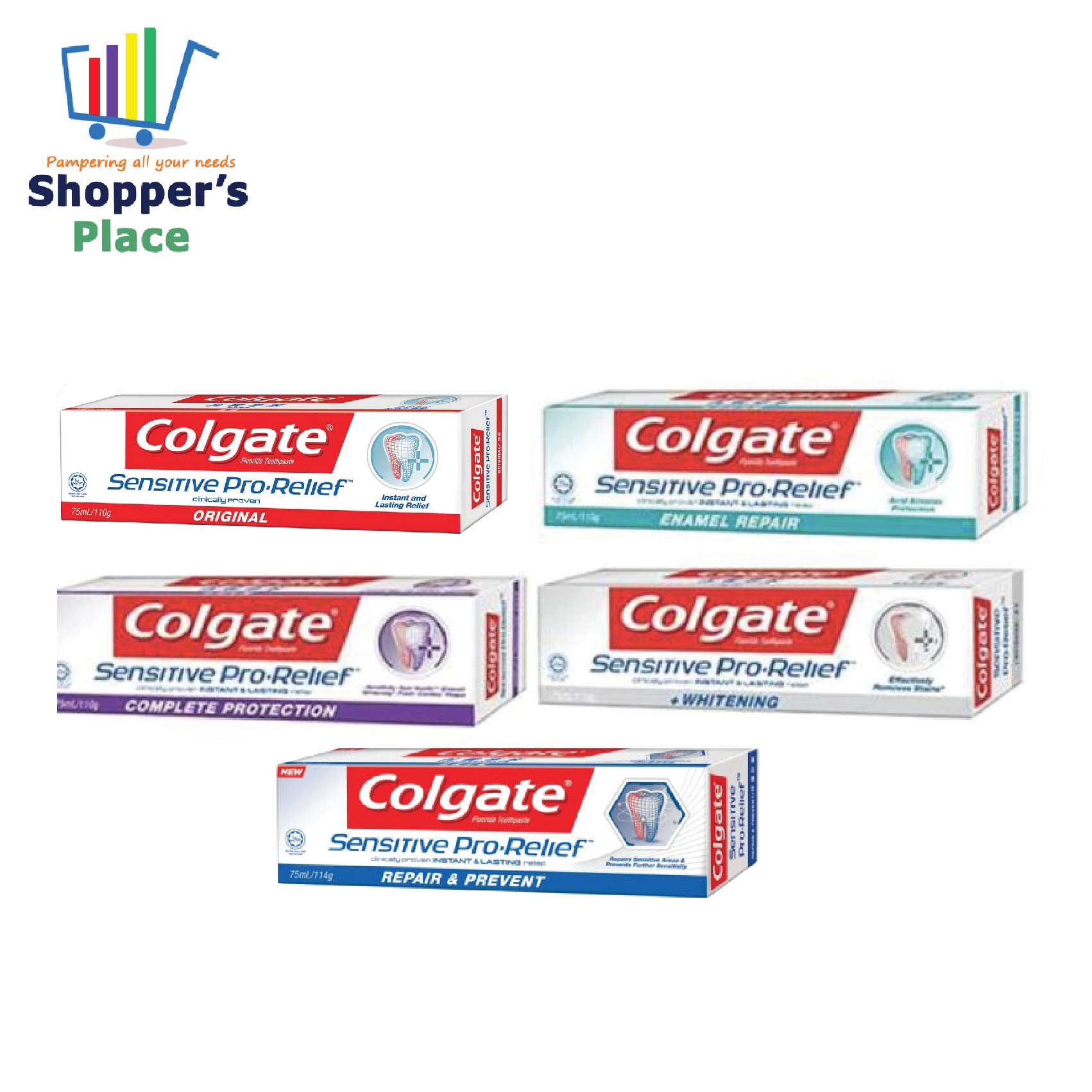 Buy COLGATE Pro-Relief 110g-114g-Whitening/Enamel/Complete Protection ...