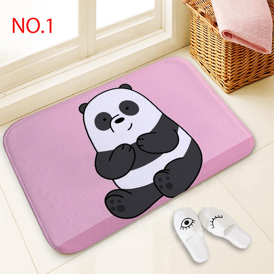 Buy Cute We Bare Bears Pattern HD Print Floor Mat Bathroom Kitchen Non ...