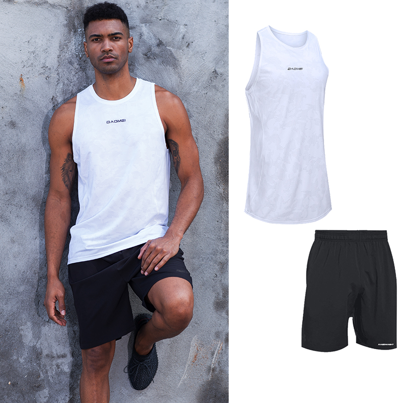 Buy Summer sports wear vest men's loose running training basketball ...