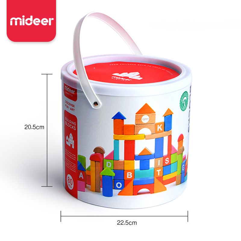 Buy Mideer Deer 80 blocks early teach shape pairing puzzle toy Baby ...