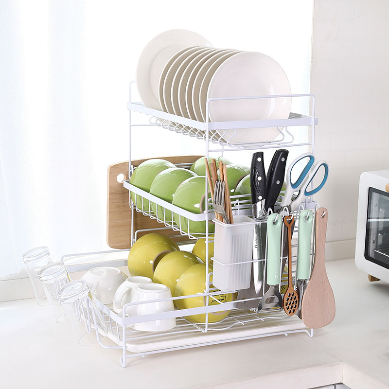 Buy Kitchen multi-functional put bowl rack leaching rack drying bowl ...