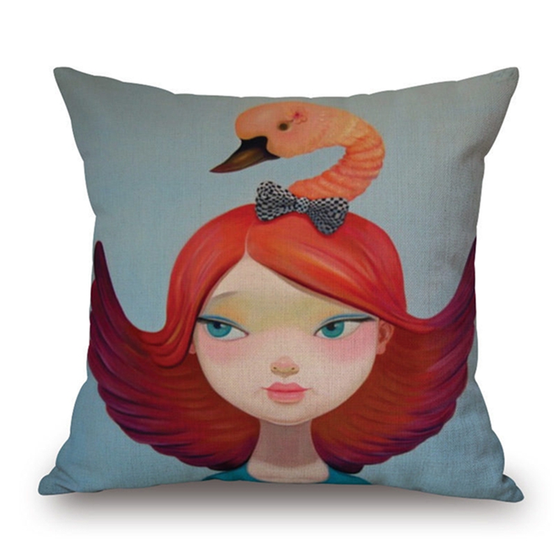 Buy Fresh little girl animation pillow mixed-rest cushion pillow ...