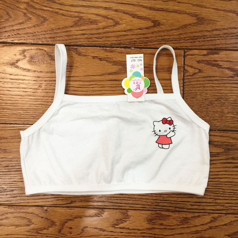 Buy Girls Bra Child cotton development period student small vest junior ...