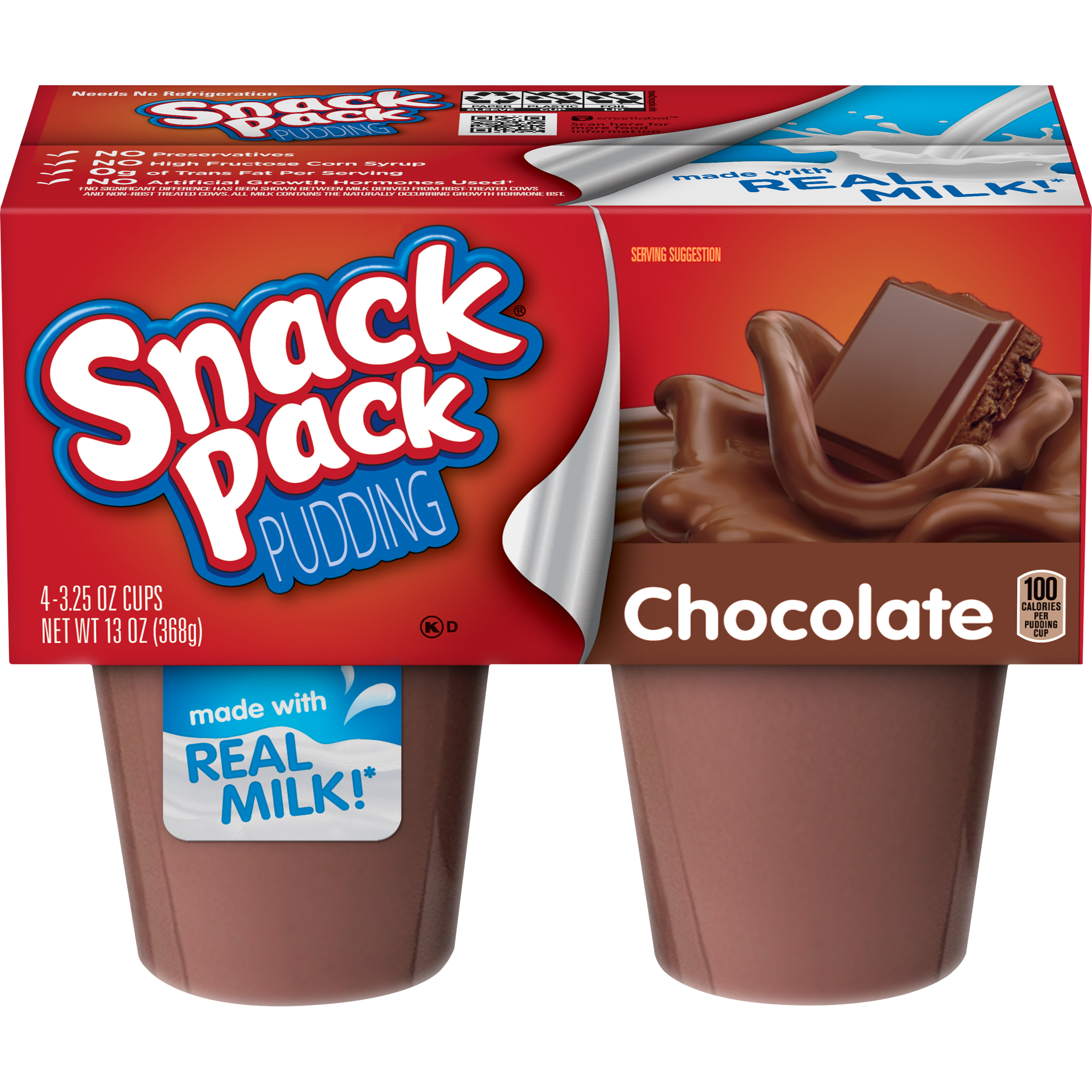 Buy (3 Pack) Snack Pack Chocolate Pudding Cups, 4 Count on ezbuy SG