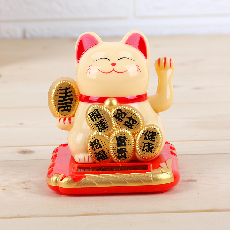 Buy Caicai cat Small car home front desk ornaments Creative gift feng ...