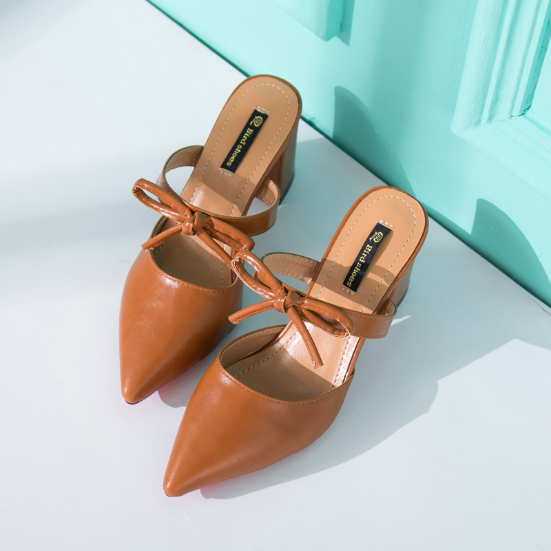 Buy Discount Product: ulzzang summer's new minimalist bow Pointed Toe ...