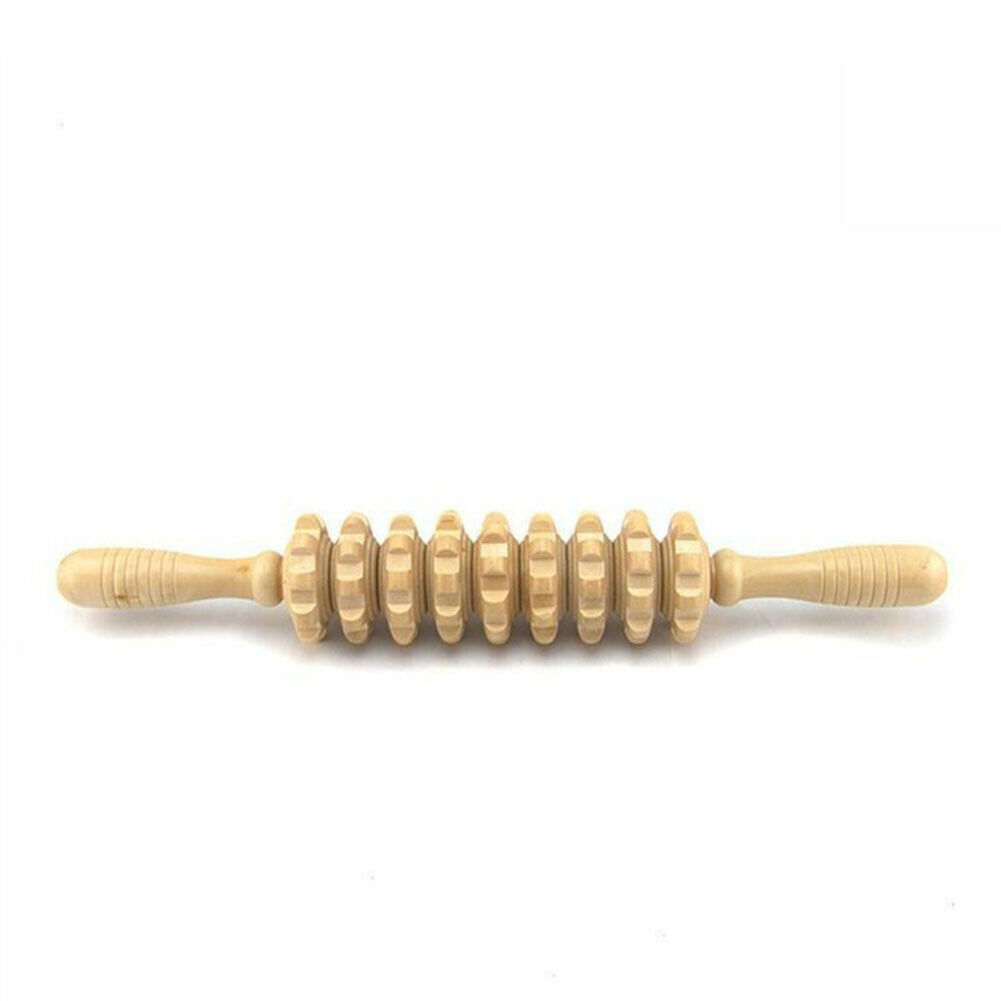 Buy Wooden Exercise Roller Sport Injury Gym Body Leg Trigger Point ...