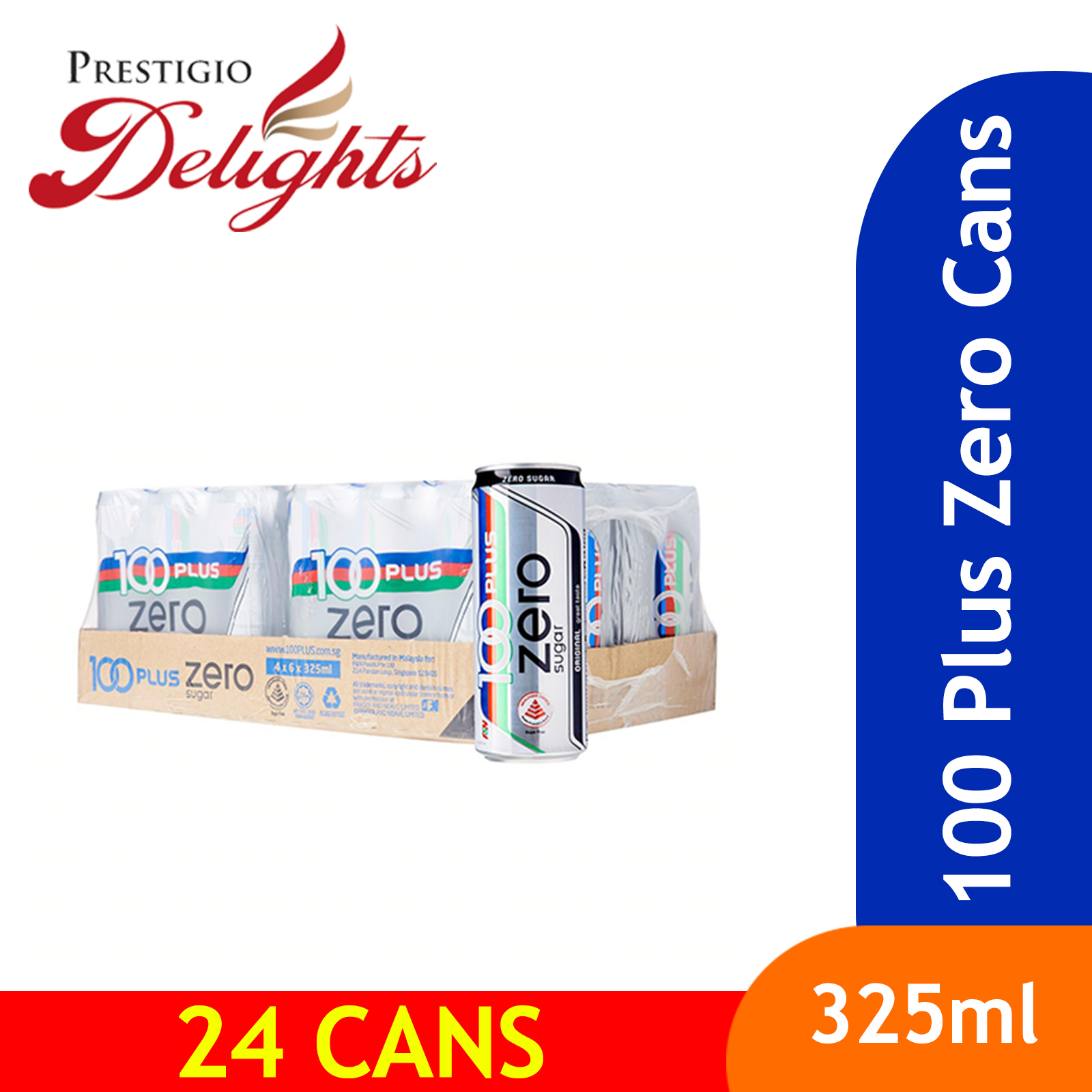 Buy 100 Plus Zero Can 325ML Bundle of 24 on ezbuy SG