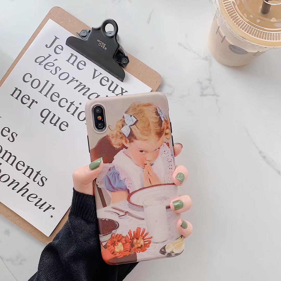 Buy European and American illustrations Apple X mobile phone shell ...