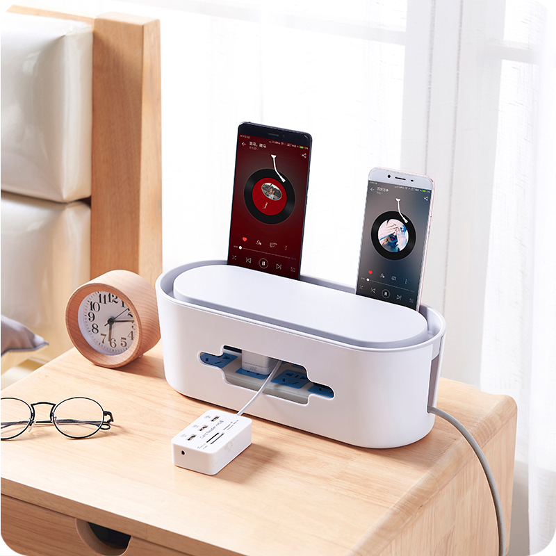 Buy Power Socket Plug-In Board Plug-In Storage Box Wire Wireless ...