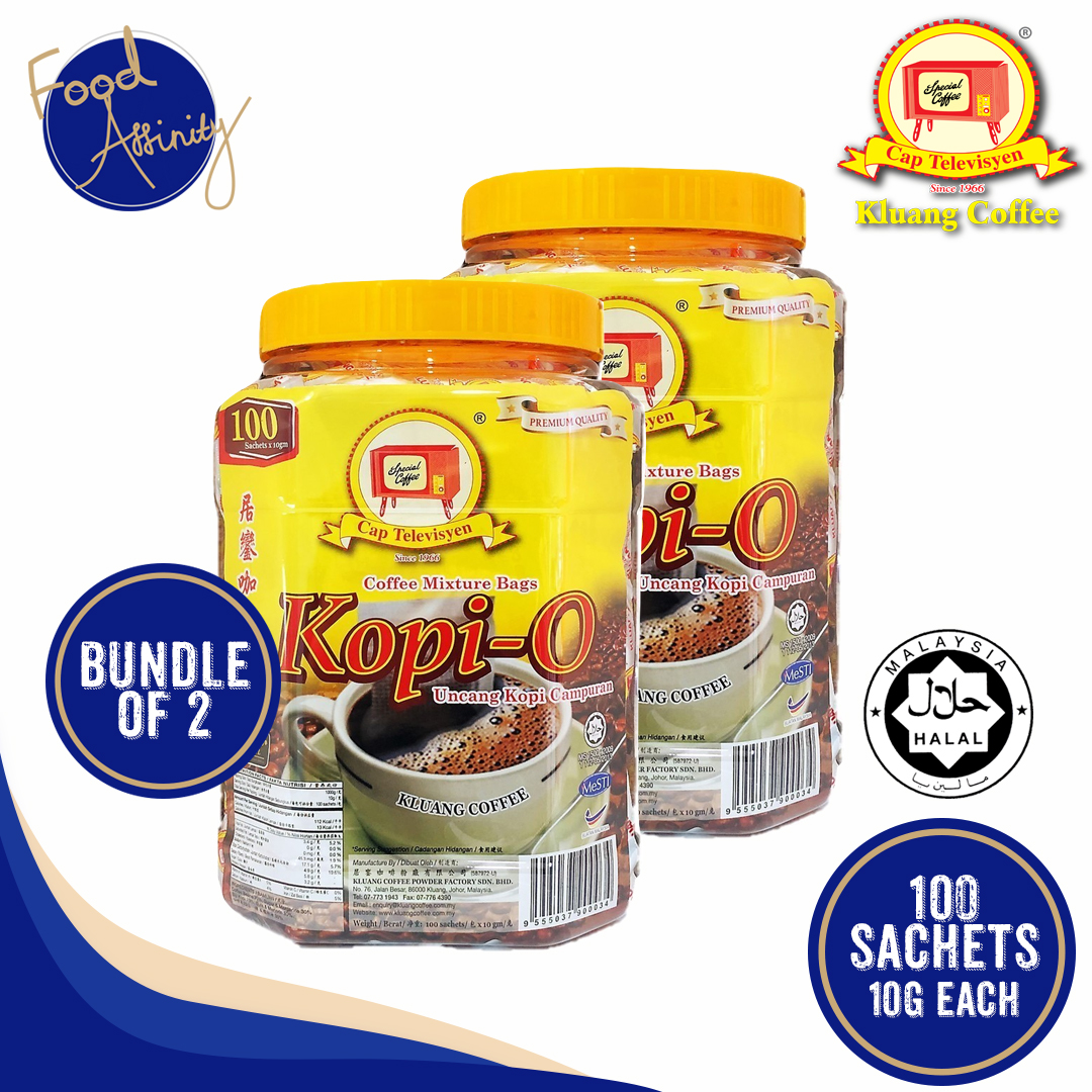 Buy [Kluang Coffee] Kluang Coffee Cap TV Kopi-o Kosong 100's 10gm x 100 ...