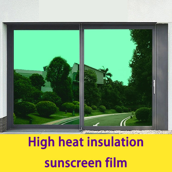 Buy Insulation film window sunscreen solar film home glass film one-way ...