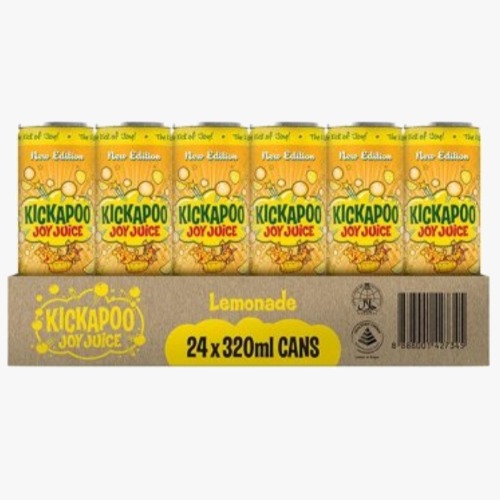Buy Kickapoo Joy Lemonade Juice 320ml x 24 Cans on ezbuy SG