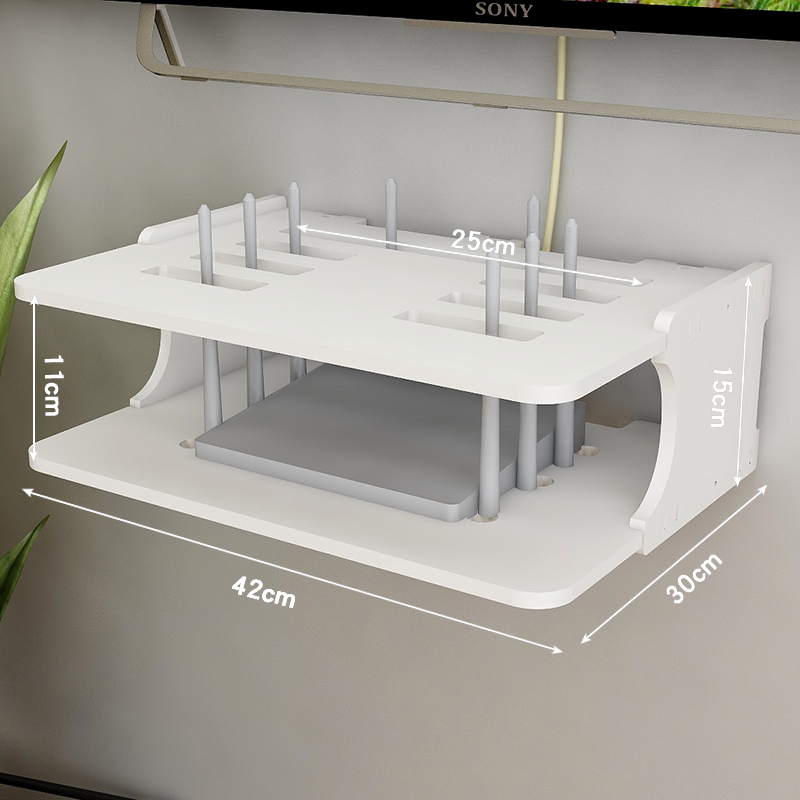 Buy No-punch TV top-box rack wall hanging decorative partition living ...