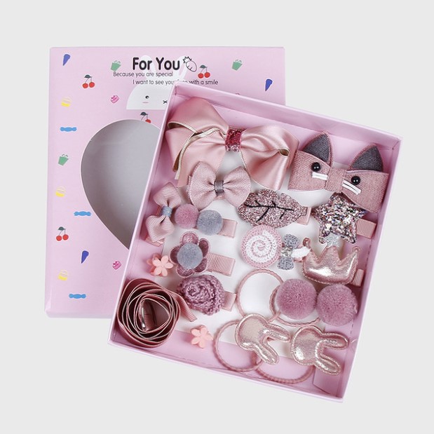 Buy 18 Piece Korean Style Children Kids Baby Princess Hair Accessories ...