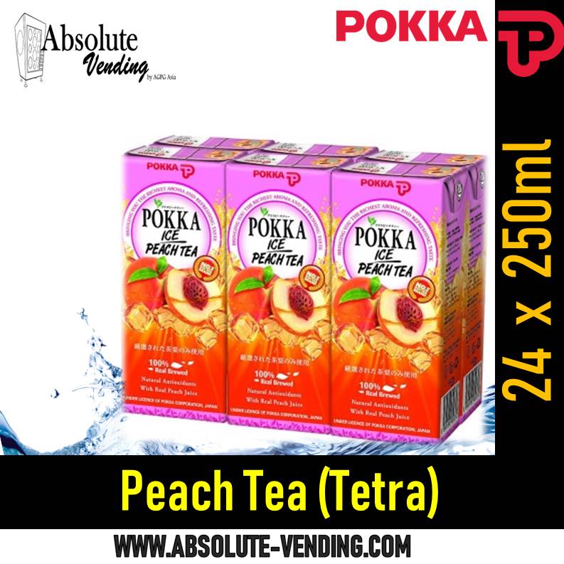 Buy POKKA Peach Tea (Tetra) 250ml X 24 on ezbuy SG