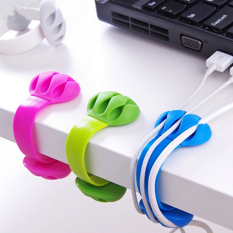 Buy Clamp The Wire Holder Creative Office Desk Edge Hub Folder Winder ...