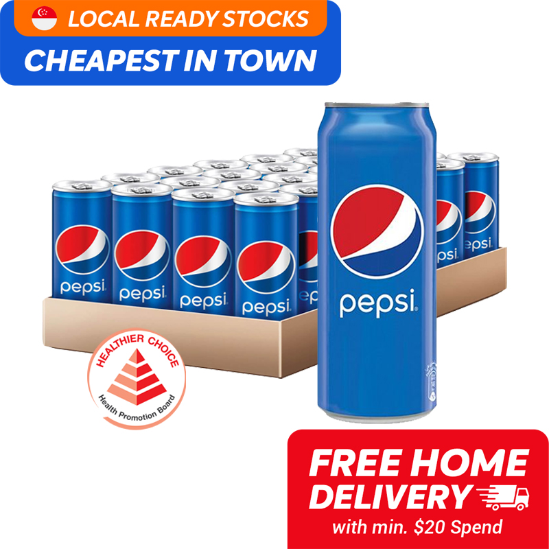 Buy Pepsi Cola 24 Cans (330ml) [Min. 6 Months Expiry] on ezbuy SG