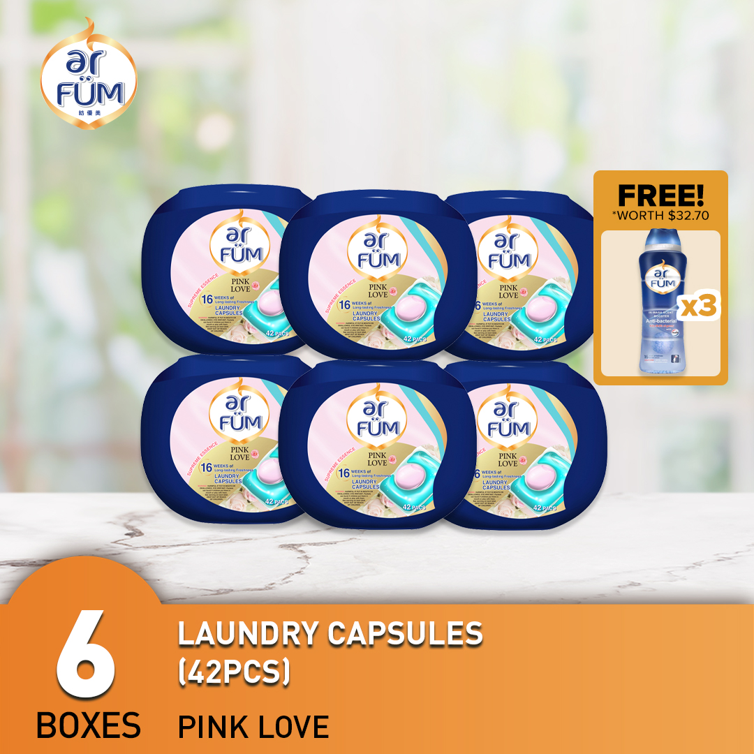 Buy ar FÜM Laundry Capsules - 42 Pods x 6 Boxes + FREE in-wash Scent ...