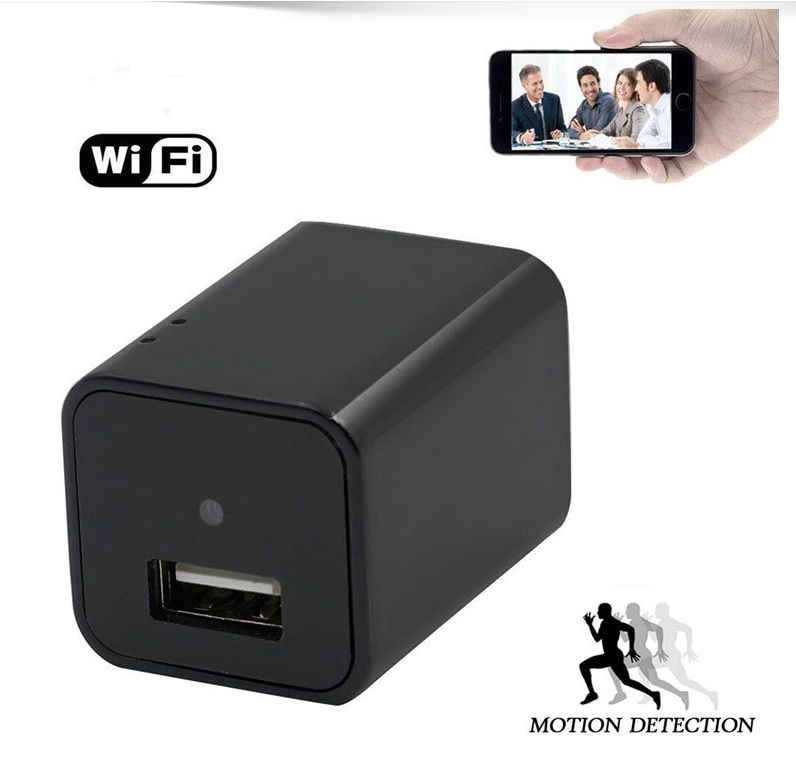 Buy Spy Camera Adapter Wifi AC Plug Hidden Camera Wall USB Charger ...