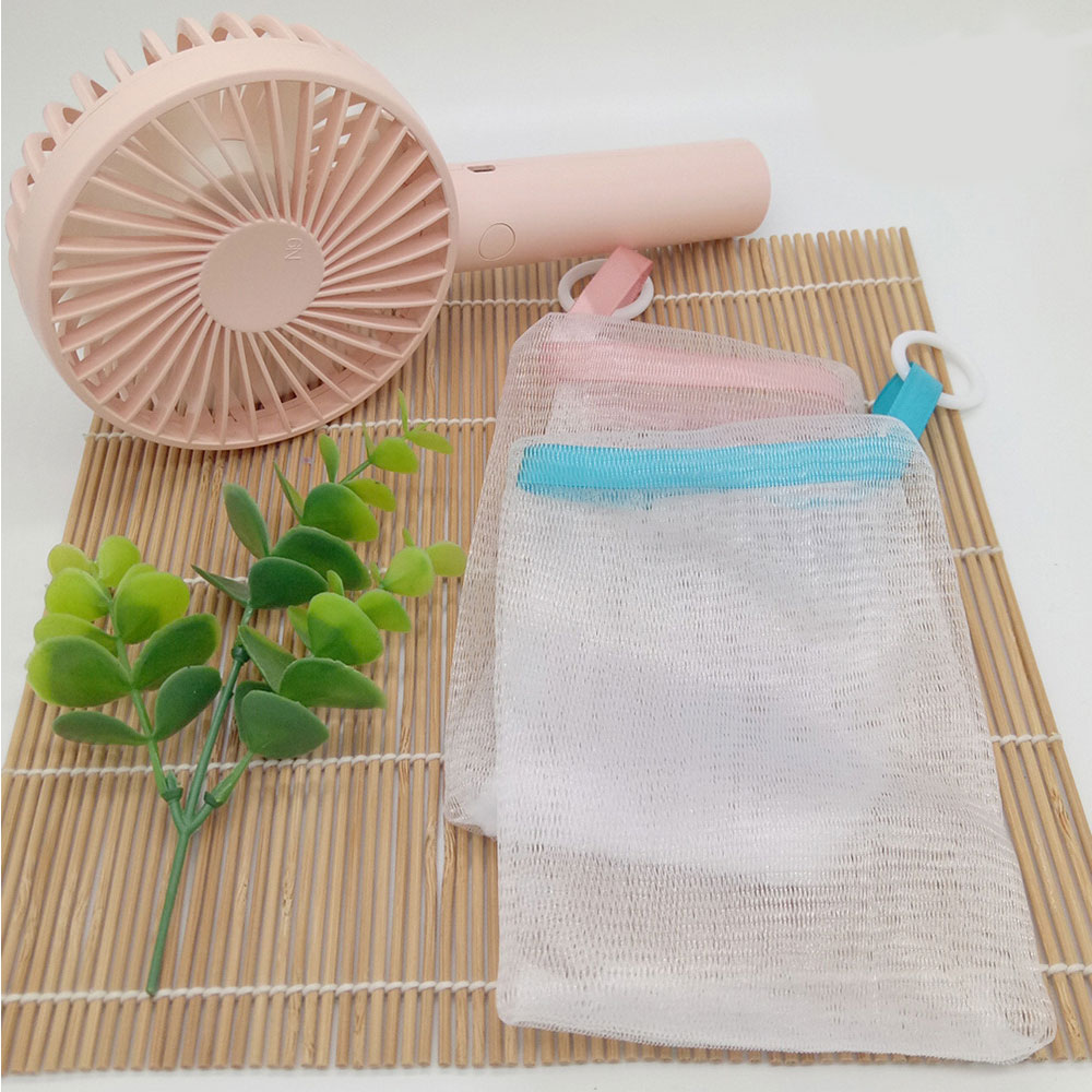 Buy Handmade soap Bubbling Net facial Cleanser Cleansing Mesh soap bag ...