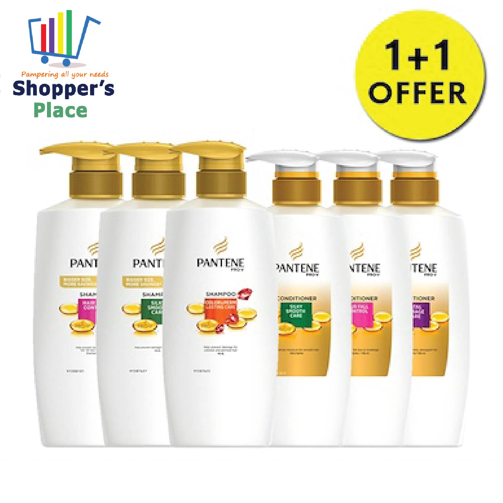 Buy [1+1] Pantene Pro-V Shampoo 750ml/Conditoner 670ml-8 variants on ...
