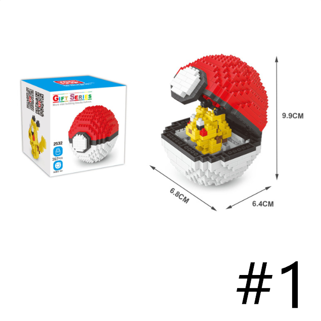 Buy KissX Pokemon Pokeball Minifigures Mini Figurine Miniature DIY ...