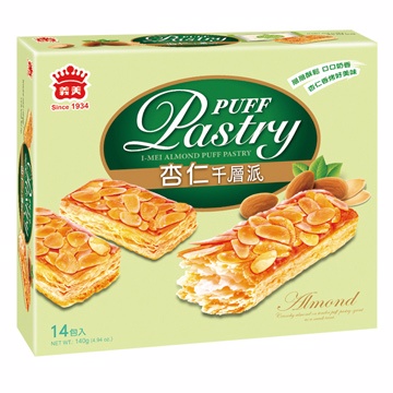 Buy [Direct from Taiwan]【IMEI 义美】Almond puff pastry 杏仁千层派(14入/盒) on ...
