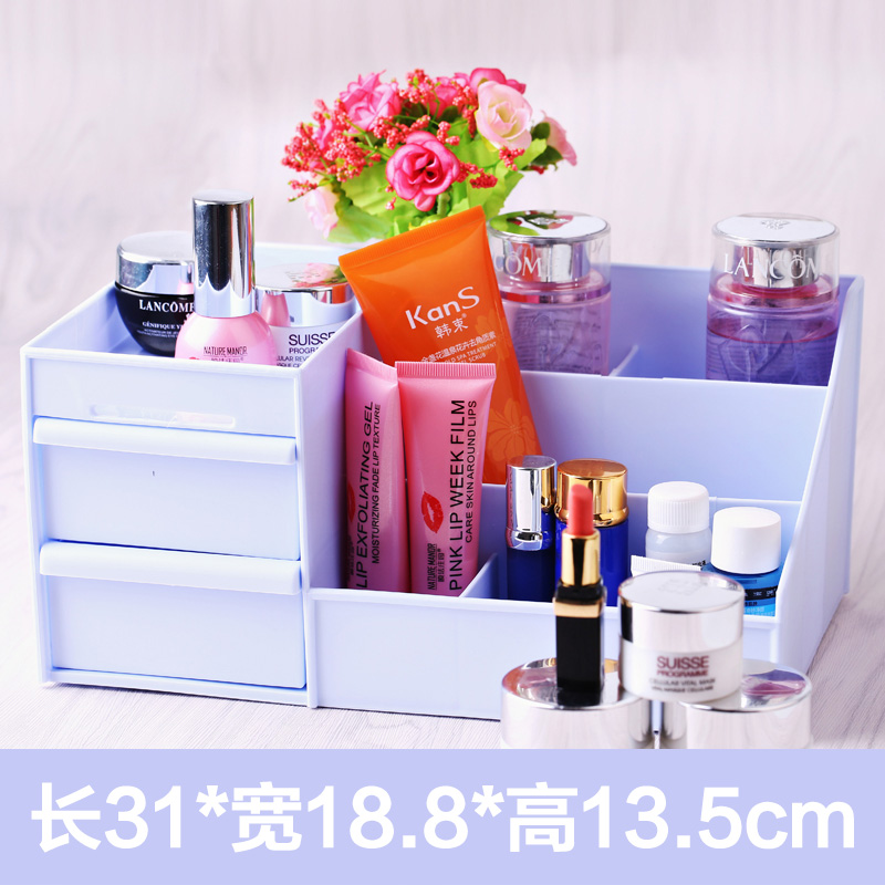 Buy Korea skin care cosmetic storage box chest large desktop and drawer ...