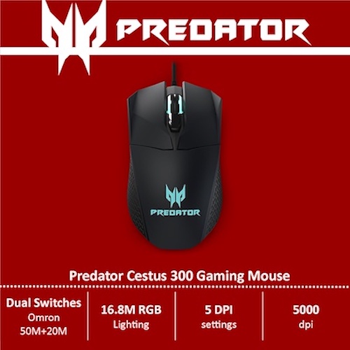 Buy Predator Cestus 300 Gaming Mouse on ezbuy SG