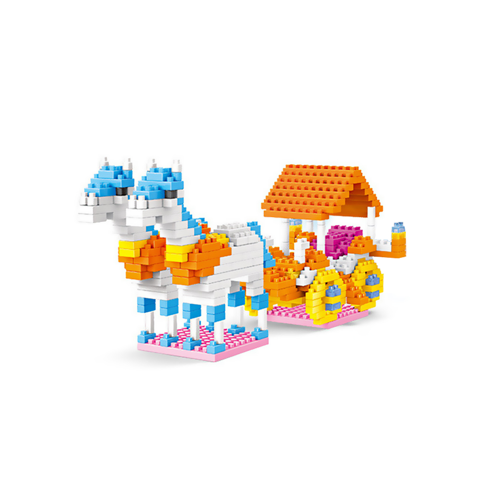 Buy Micro-diamond small particle building blocks Princess Castle a ...