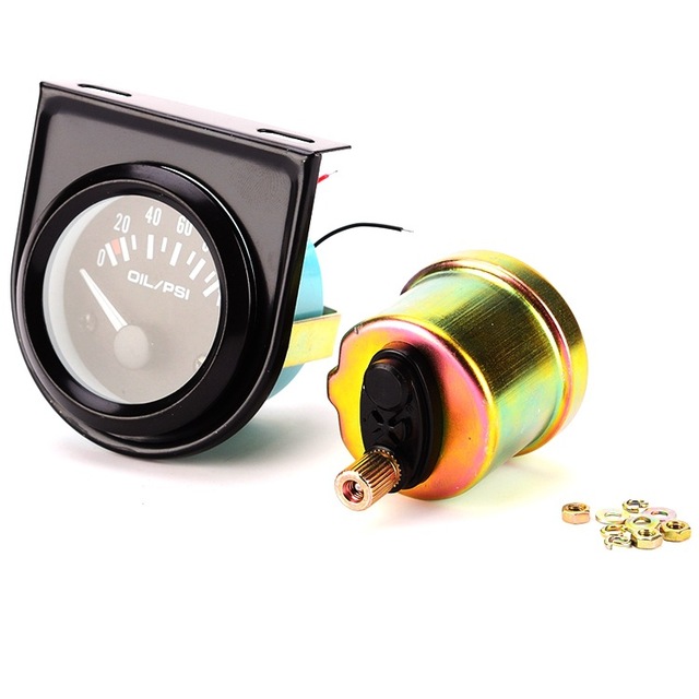 Buy Oil pressure gauge 12V automobile general Black Oil pressure gauge ...
