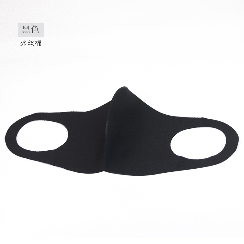Buy 5pcs Unisex Black Face Reusable Mask Soft Cotton Winter Breathing ...