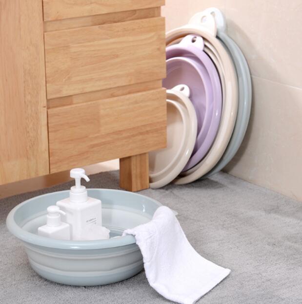 Buy Home Portable folding washbasin household plastic laundry basin ...