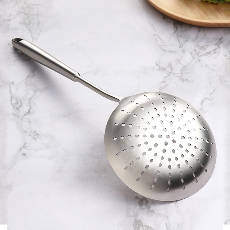 Buy Spoon leak spoon 304 stainless steel big leak household kitchen hot ...